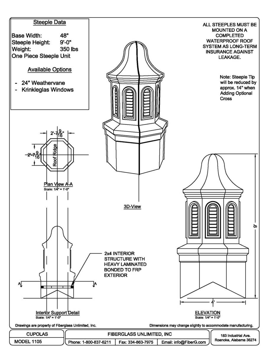 Cupola 1105 | Church Steeples