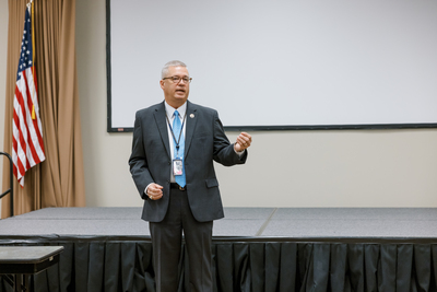Police Chief Partridge addresses law enforcement forum
