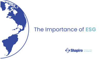 The Importance of ESG