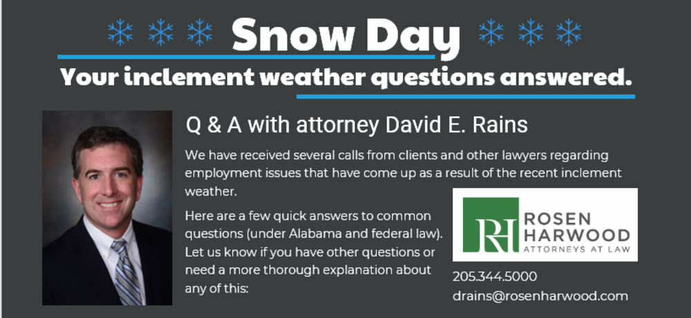 Snow Day: Your inclement weather questions answered. | Rosen Harwood