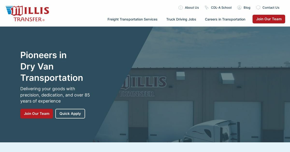 Truck Driving Jobs | Millis Transfer