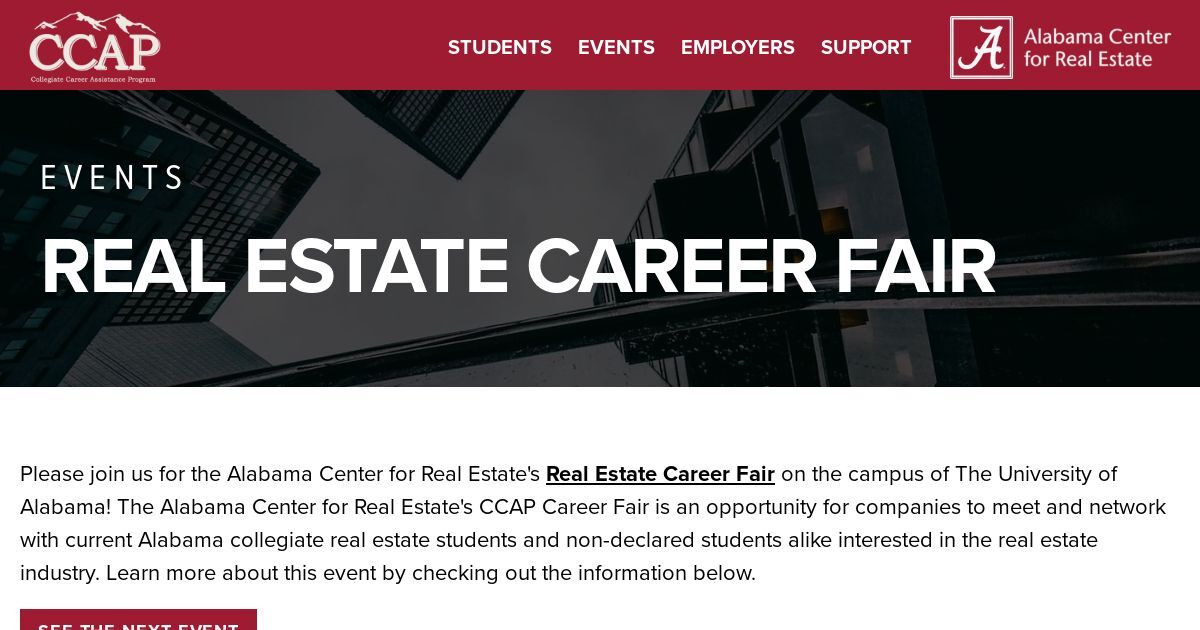 Real Estate Career Fair | Collegiate Career Assistance Program (CCAP)